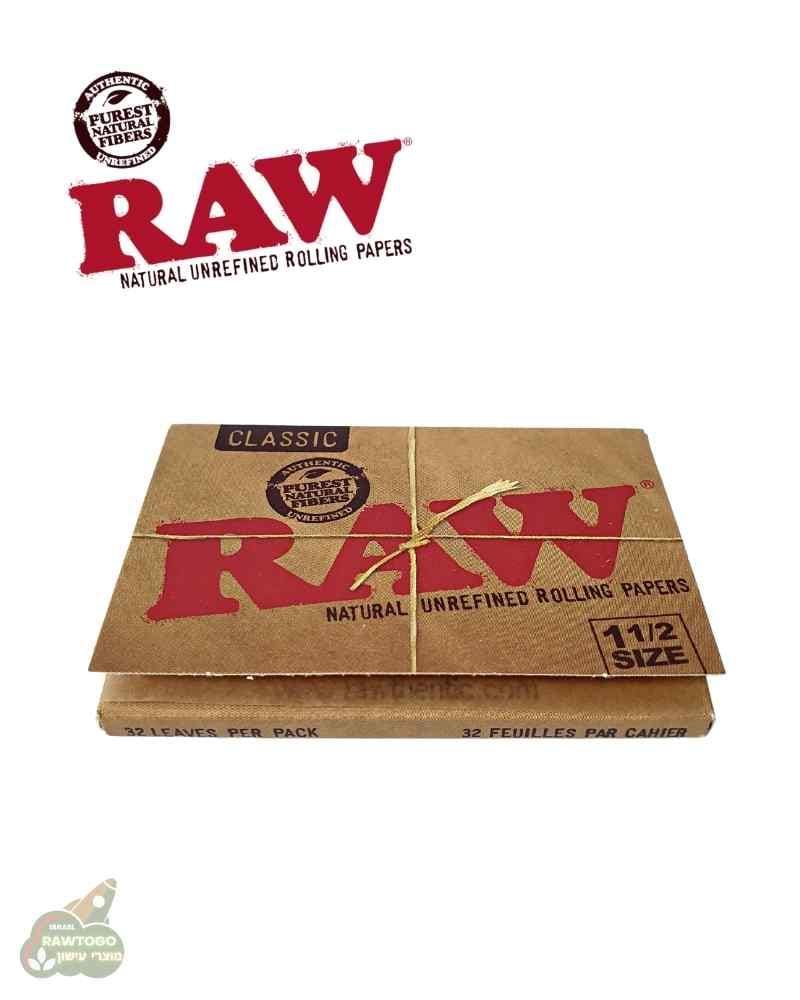 ניירות גלגול RAW בינוני ארוך "1-1/2 – RAWTOGO הכיף שבעישון – חנות ...